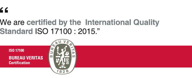 Quality Standard ISO 17100